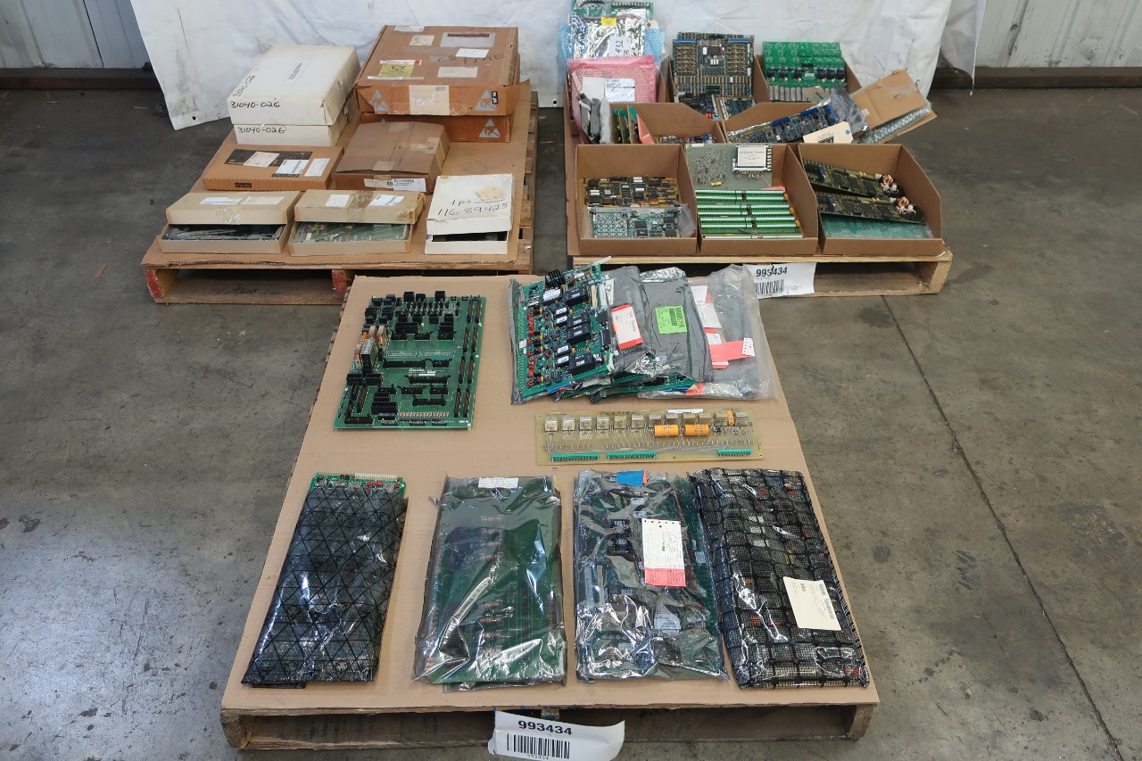 3 PALLETS OF ASSORTED PCB CIRCUIT BOARDS