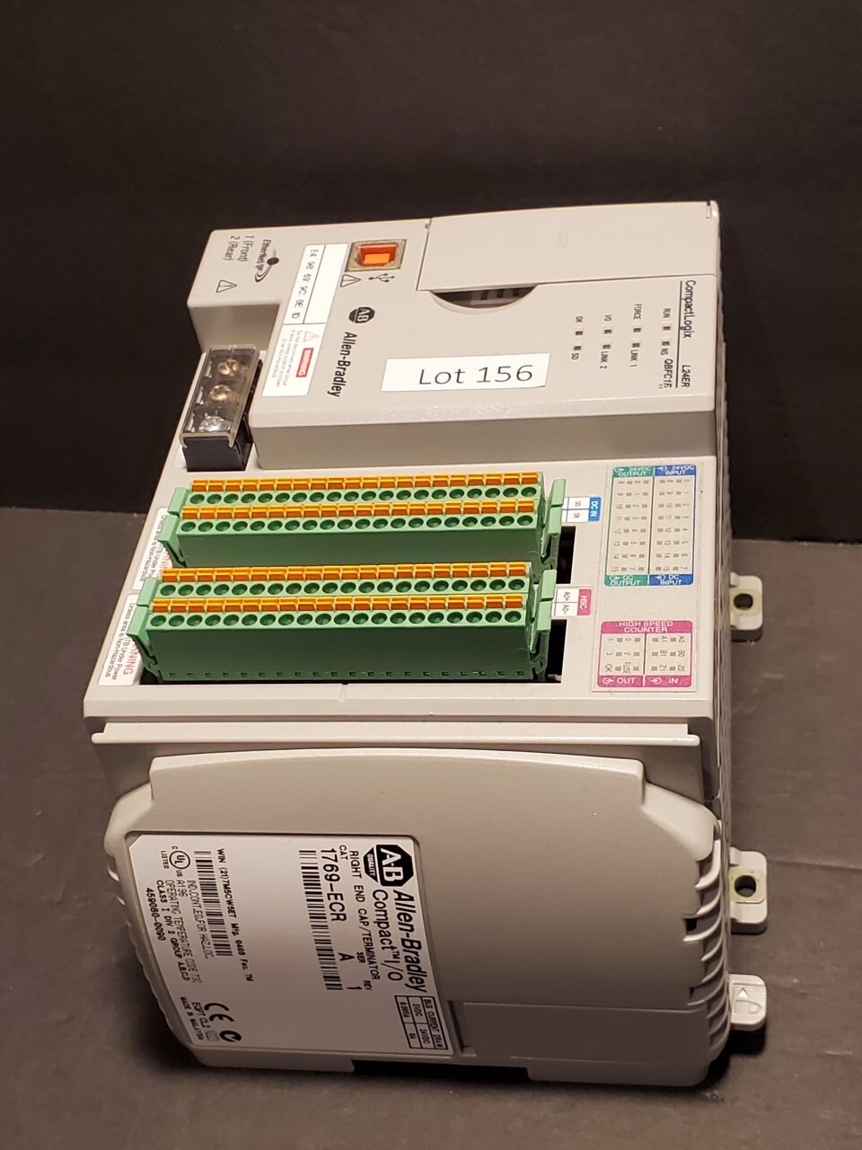 Allen Bradley CompactLogix 1769-L24ER-QBFC1B Plus 1769-ECR For Sale | Aucto
