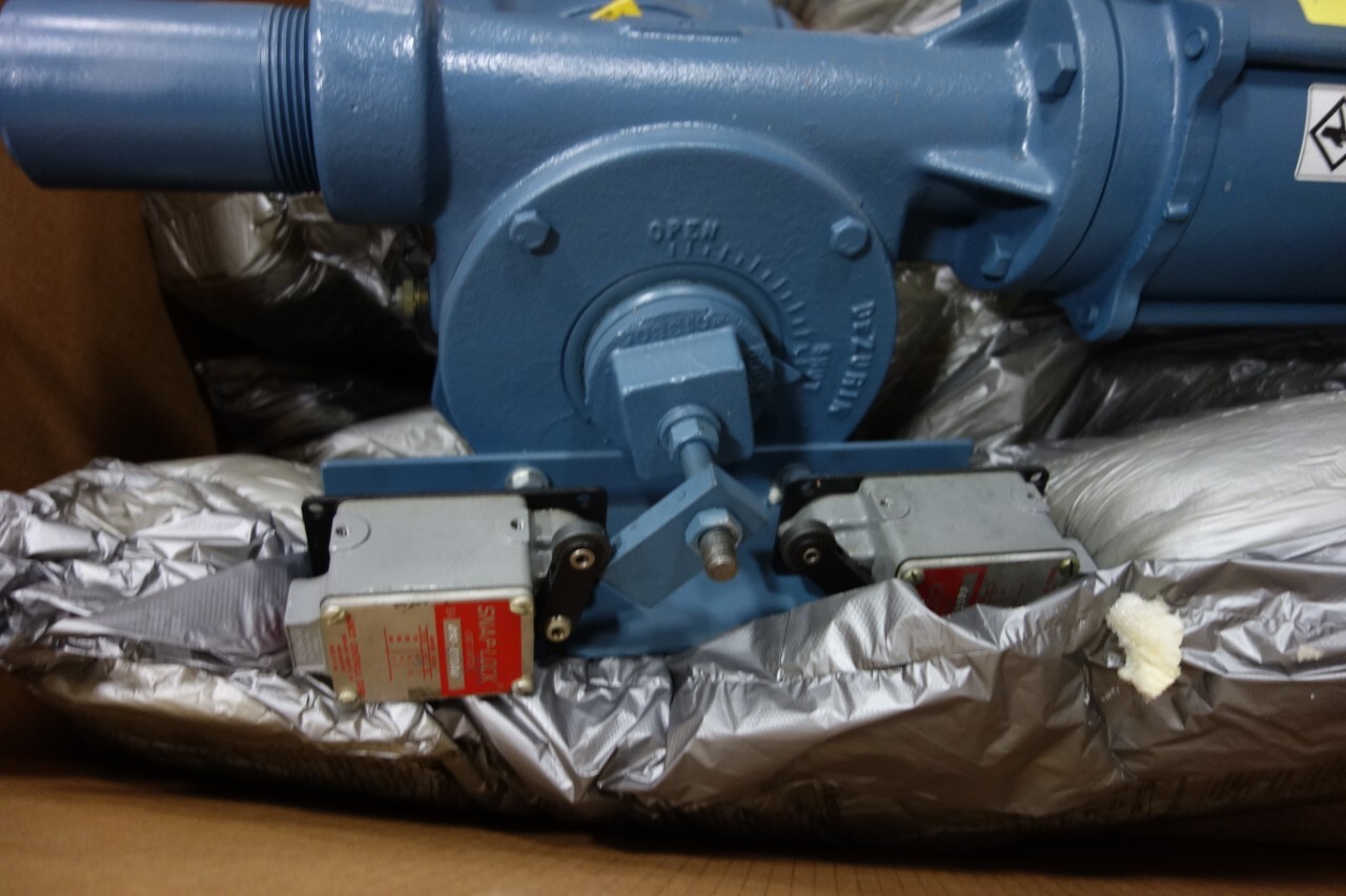 DEZURIK 4"- 20" ECCENTRIC VALVE WITH CYLINDER ACTUATOR