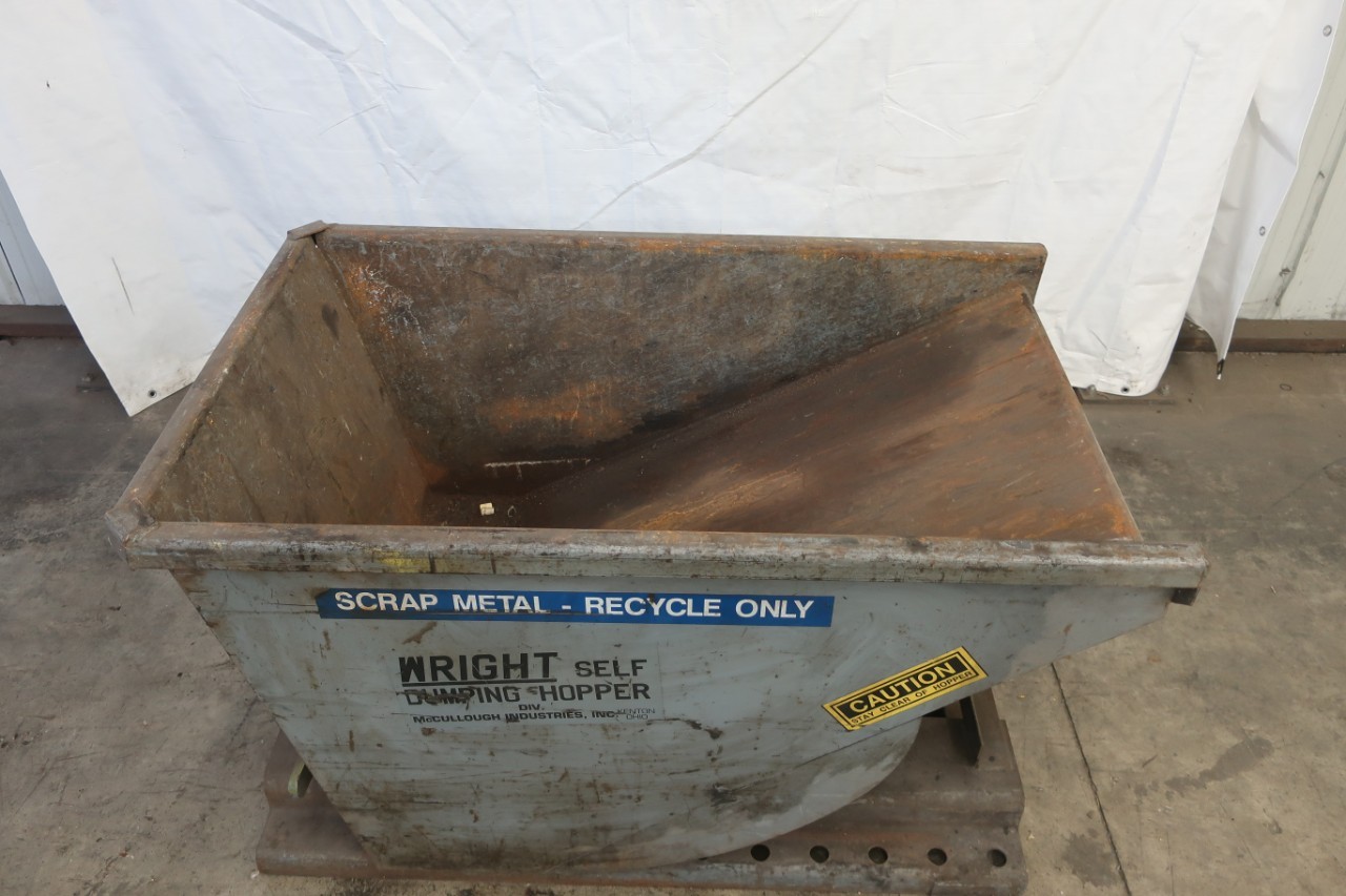 WRIGHT SELF DUMPING HOPPER 32X52X32 For Sale | Aucto