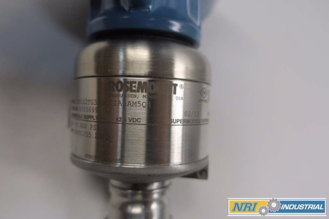 ROSEMOUNT 3051S2TG3 800 PSI PRESSURE TRANSMITTER