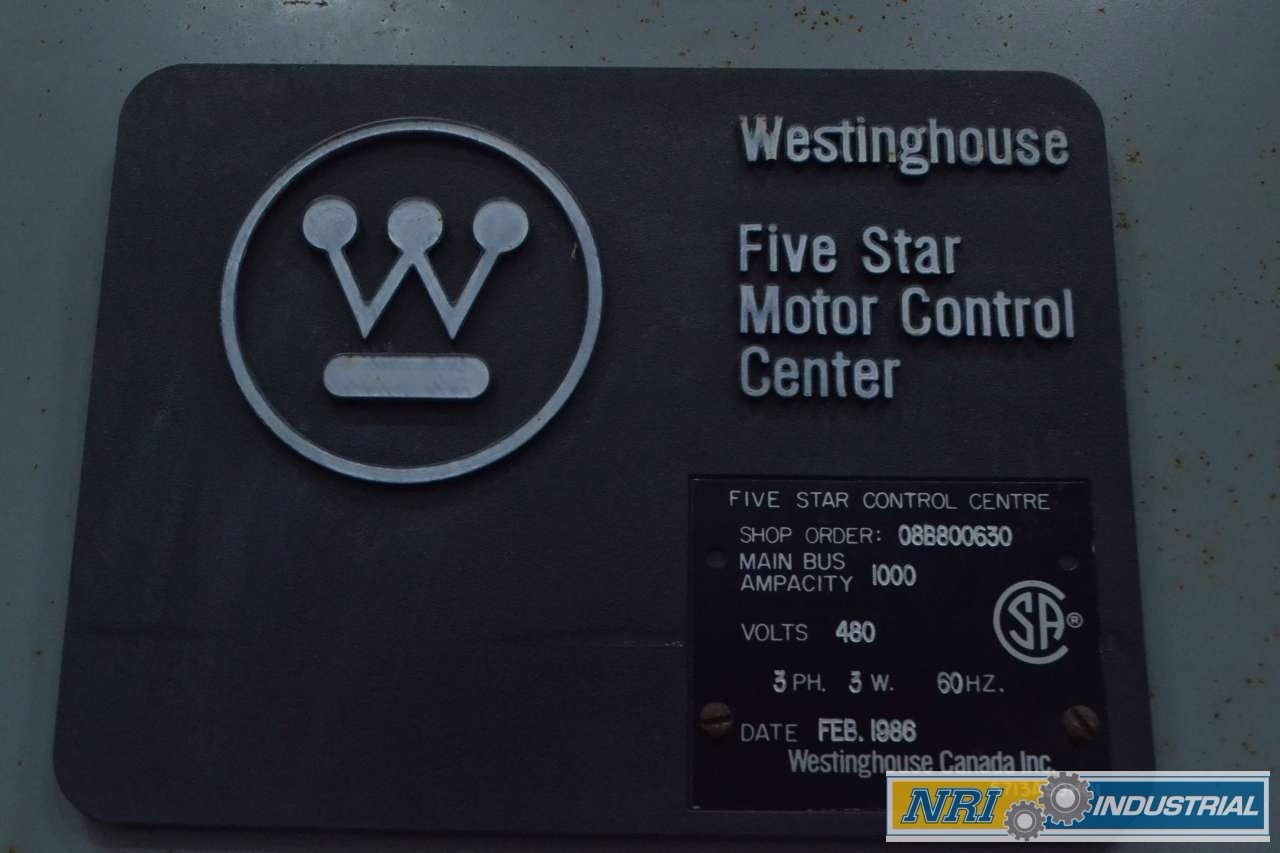 WESTINGHOUSE FIVE STAR MOTOR CONTROL CENTER 480V-AC MCC (BRAMPTON)