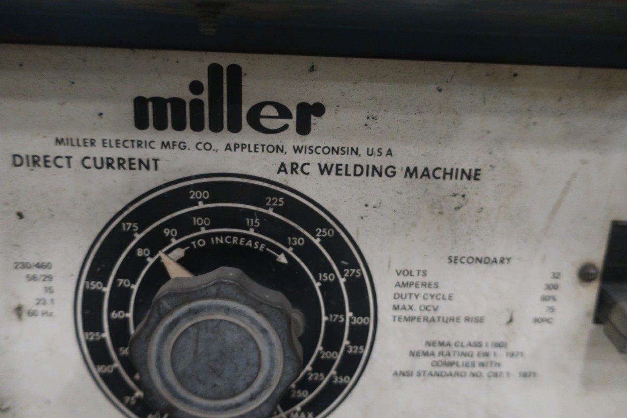 MILLER SRH-333 DIRECT CURRENT ARC WELDING MACHINE