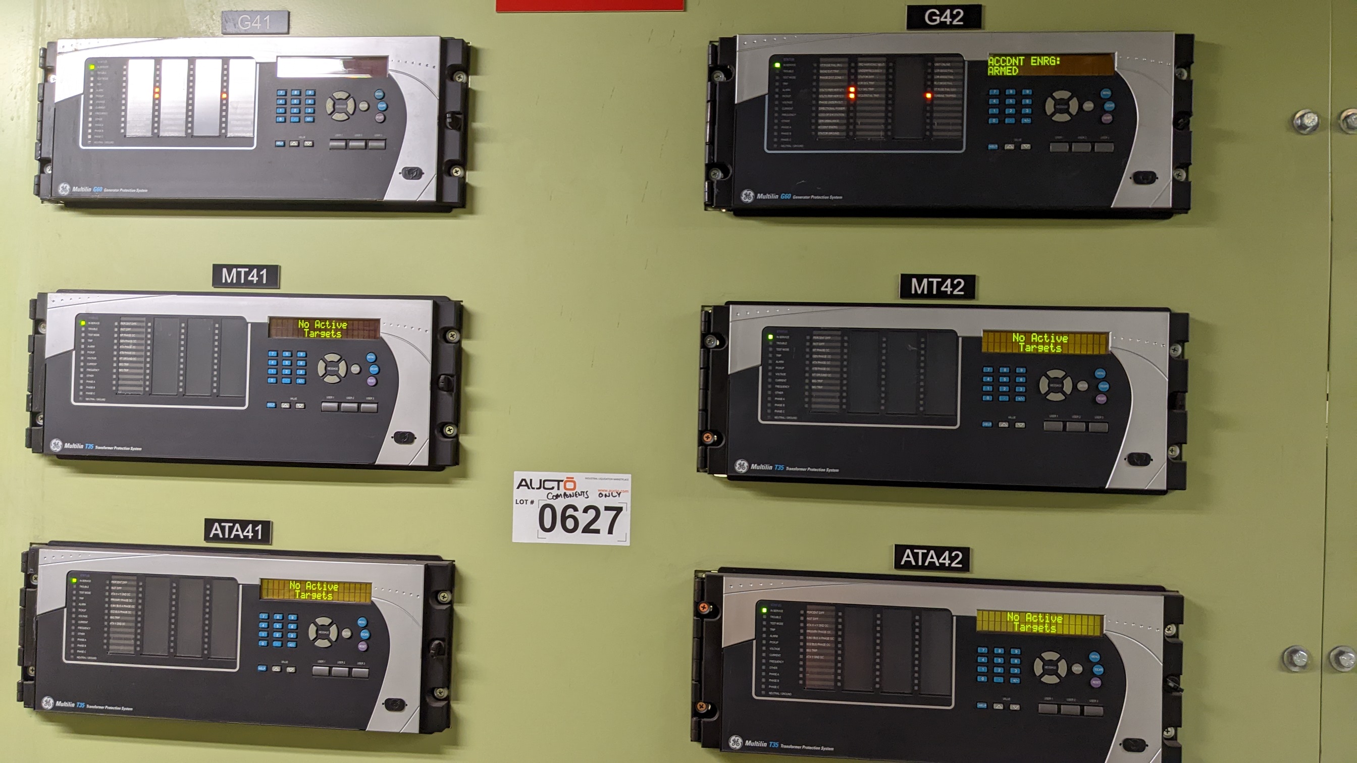 GE GENERATOR PROTECTION SYSTEM COMPONENTS For Sale | Aucto