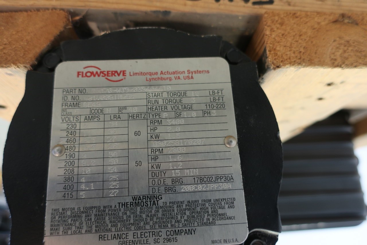 LIMITORQUE ELECTRIC VALVE ACTUATOR