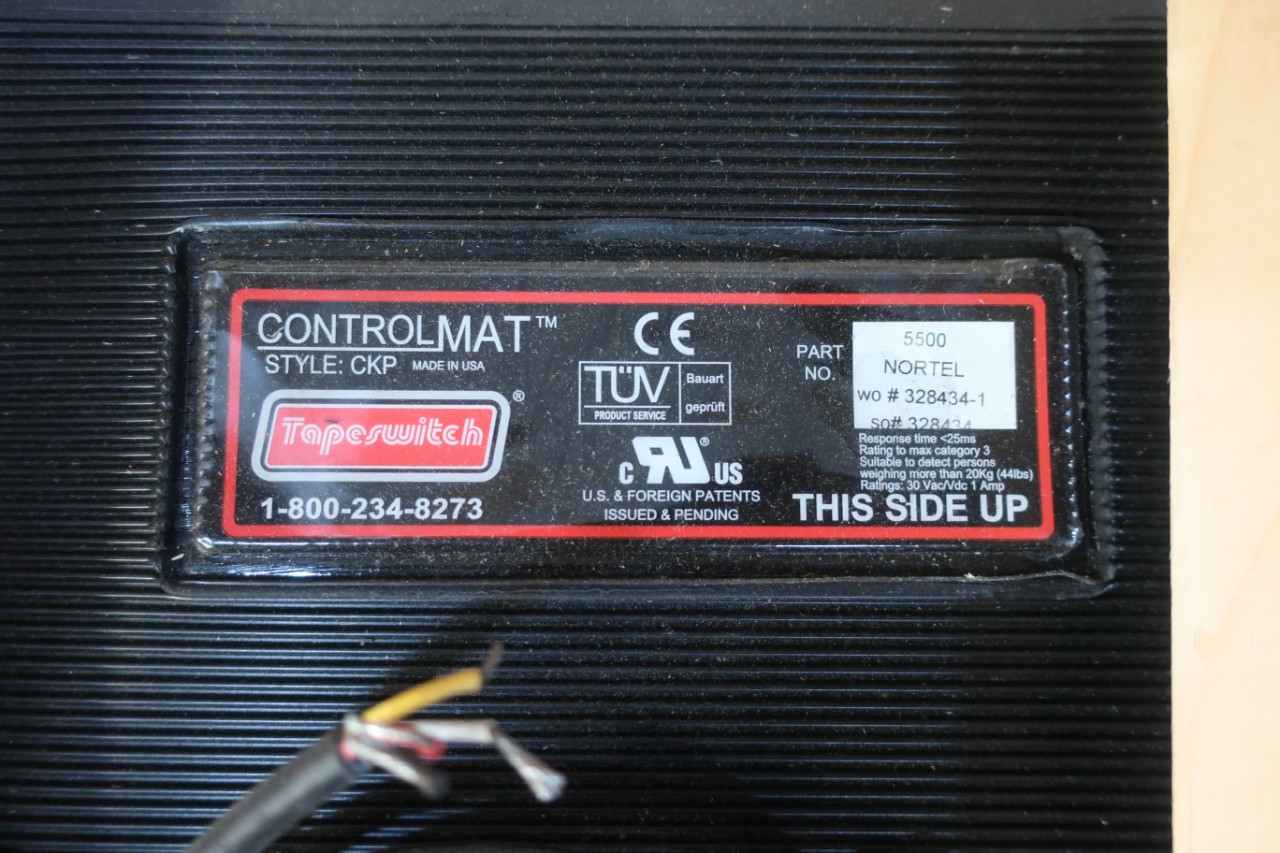 LOT OF 2 TAPESWITCH CONTROLMAT CKP 5500 NORTEL SAFETY MATS For Sale | Aucto