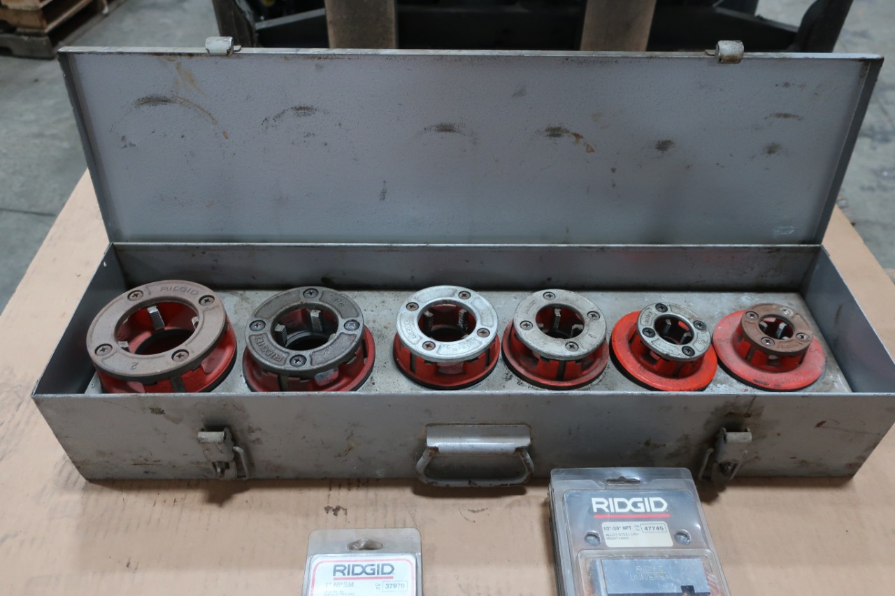 RIDGID THREAD DIE HEAD SET AND THREAD REPLACMENTS