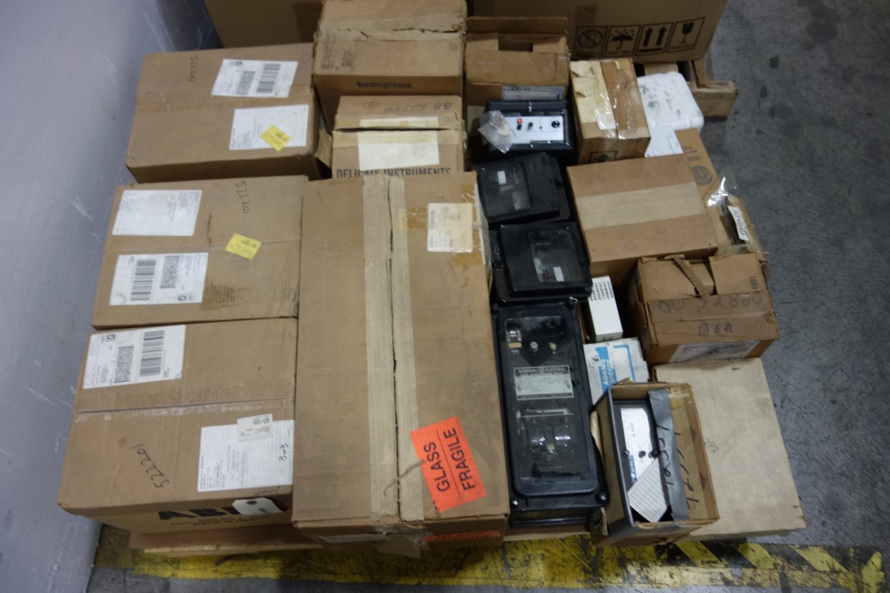 2 PALLETS OF ASSORTED RELAYS, TIMERS , COUNTERS