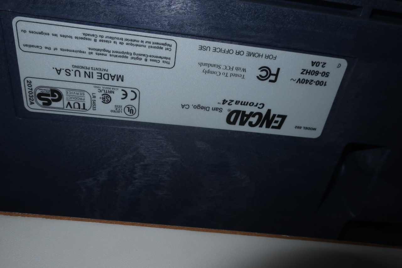 ENCAD CROMA 24 MODEL 892 PRINTER 100-240V 50-60HZ 2A