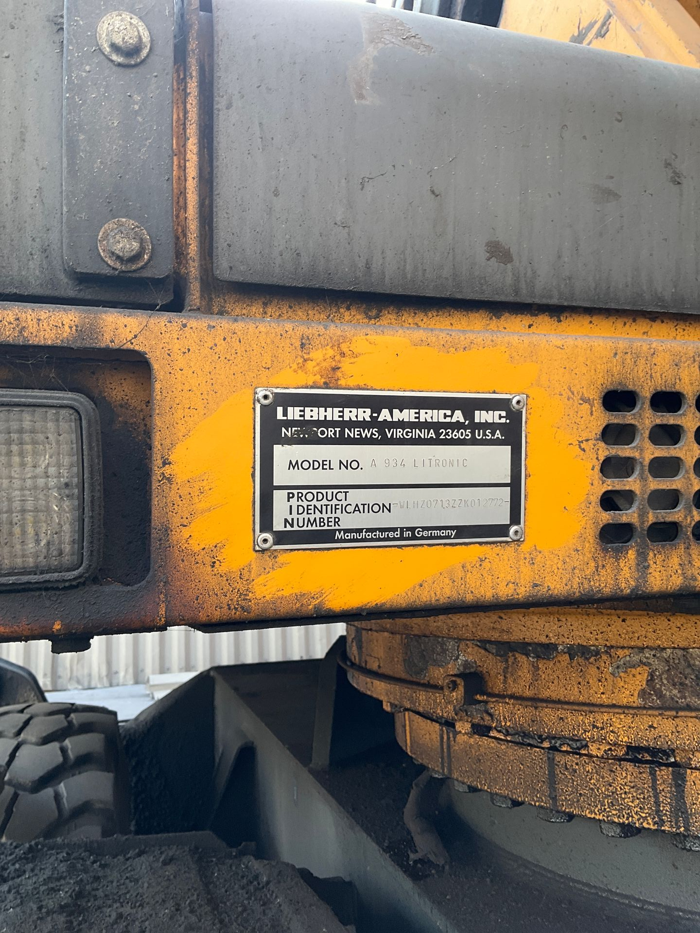 LIEBHERR A934 LITRONIC MOBILE MATERIAL HANDLER