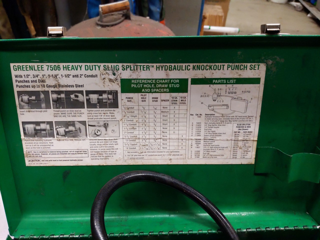 Greenlee 7506 Heavy Duty Slug Splitter