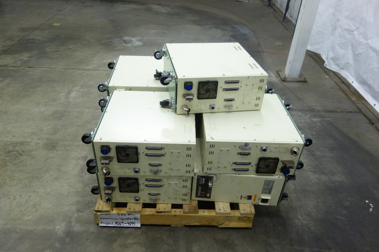 PALLET OF NITOMAN RC5000 ROBOT CONTROLLERS