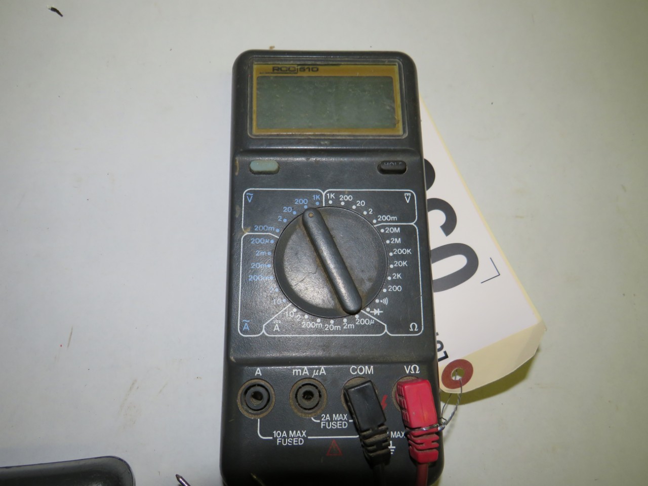 LOT OF 2 RCC 510 DIGITAL MULTIMETER