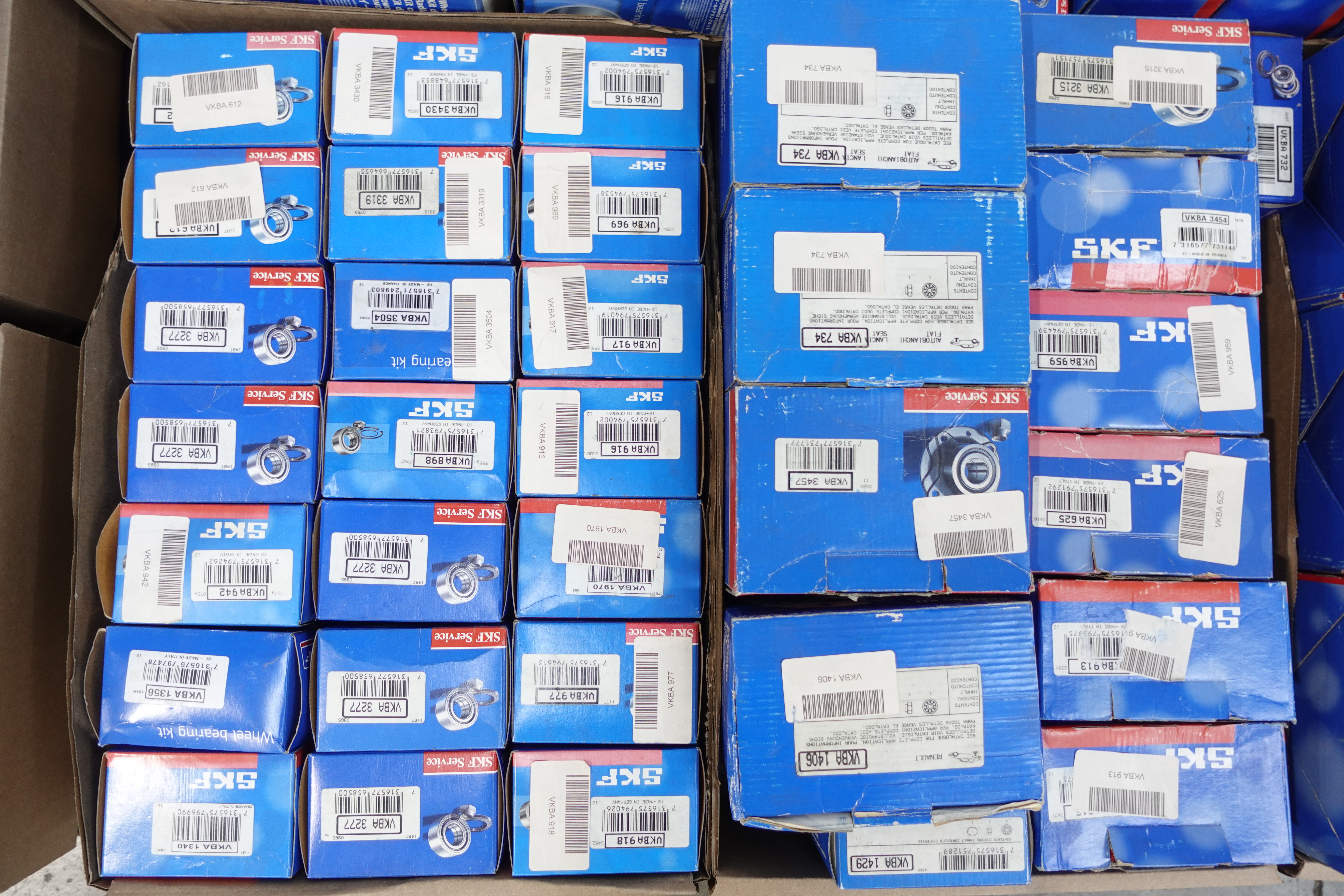 2 PALLETS OF ASSORTED SKF WHEEL BEARING KITS For Sale | Aucto