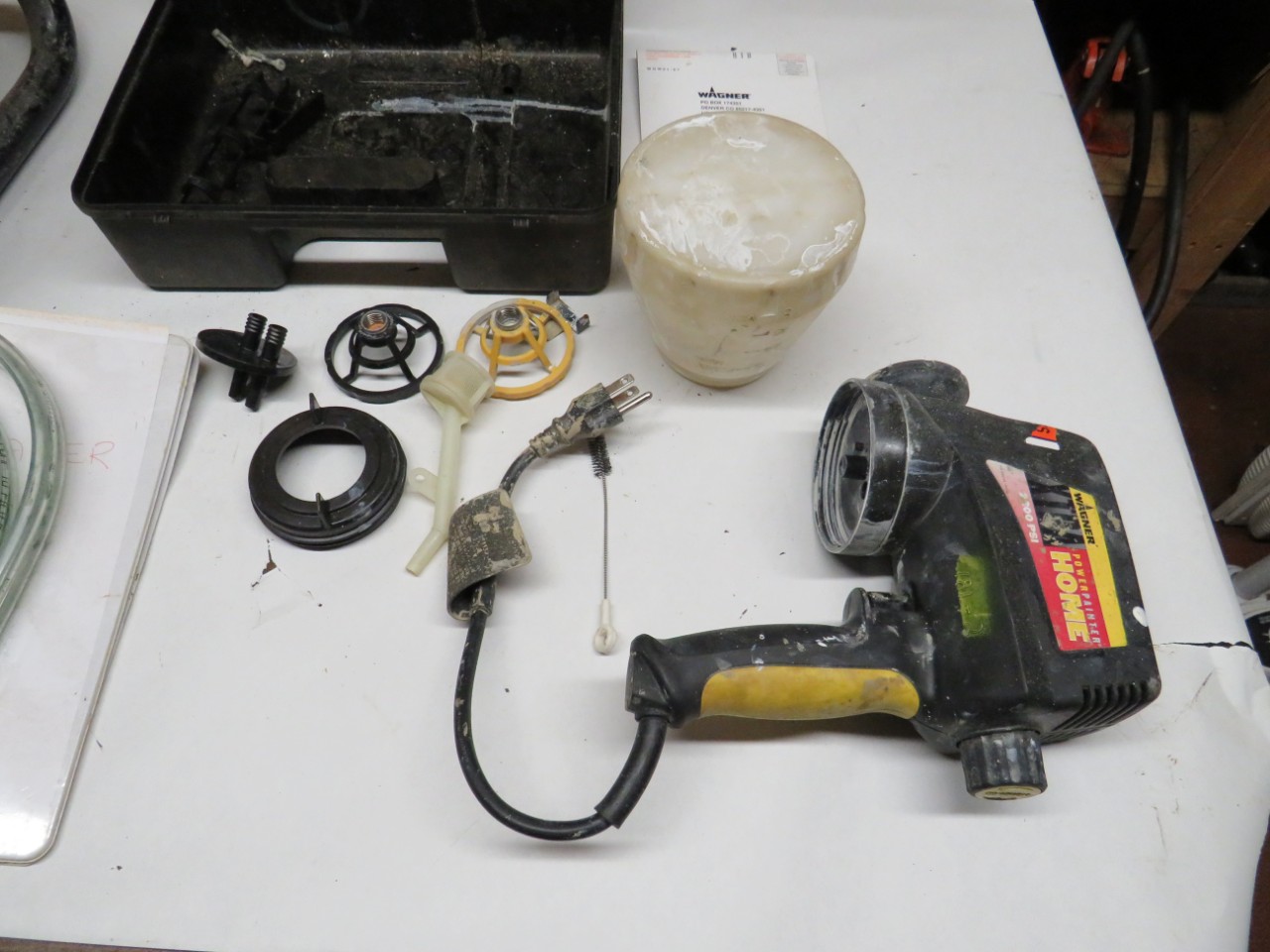 GRACO 190 ES ELECTRIC PAINT SPRAYER W/ WAGNER MODEL 0500104 SPRAYER For ...