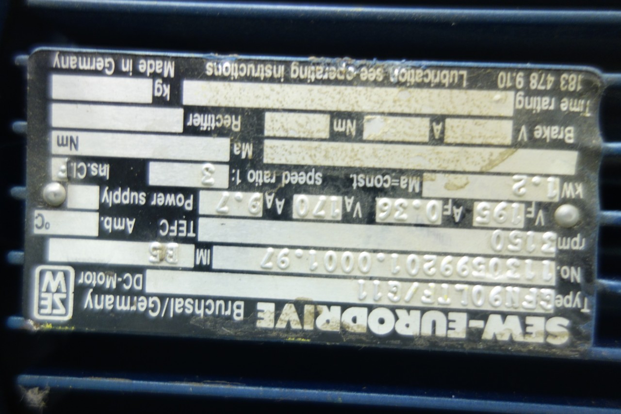 1 PALLET OF SEW-EURODRIVE, SUMITOMO GEARMOTORS