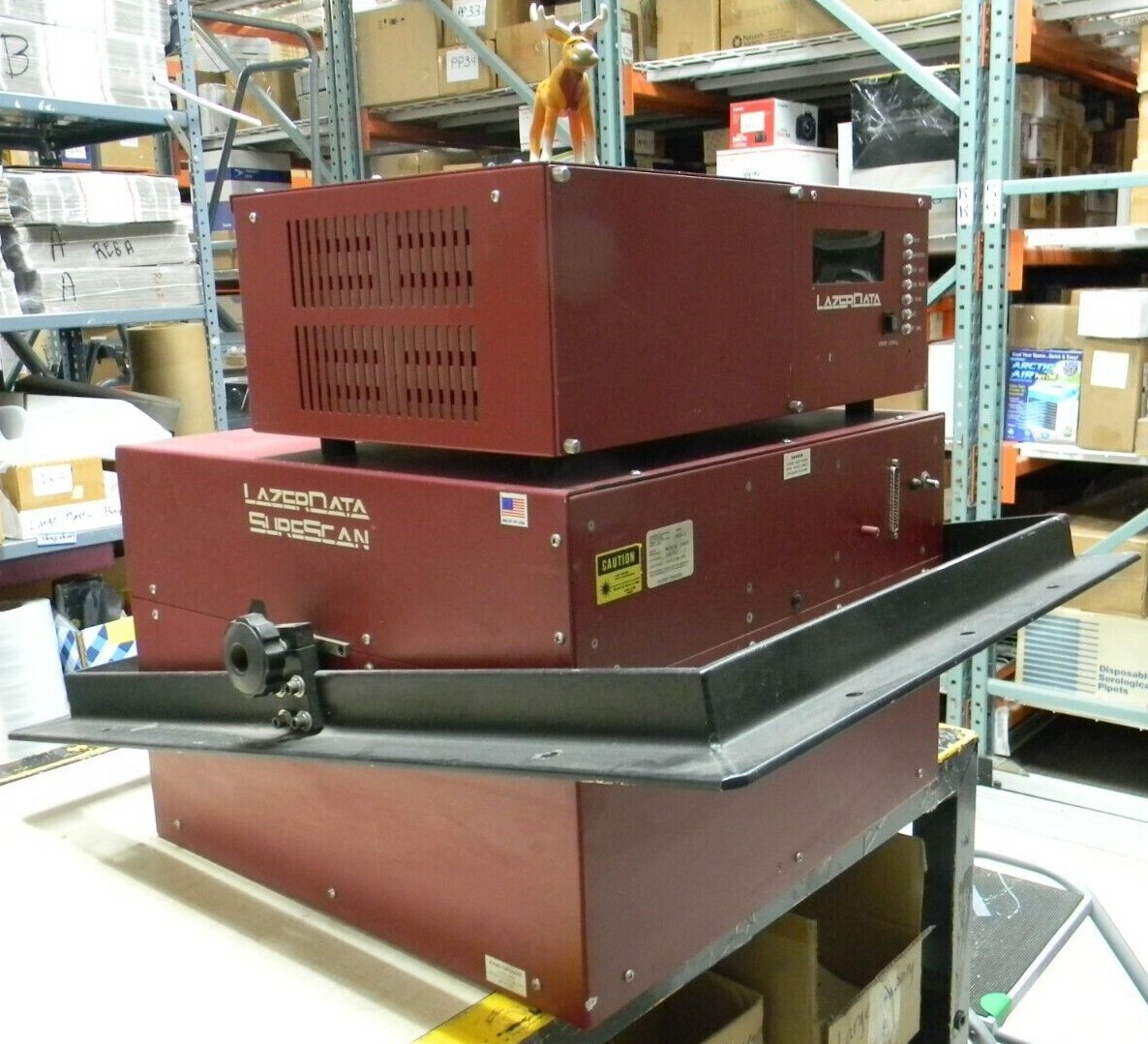 LazerData 1803011-2 SureScan 990-2 Bar Code Scanner w/control unit