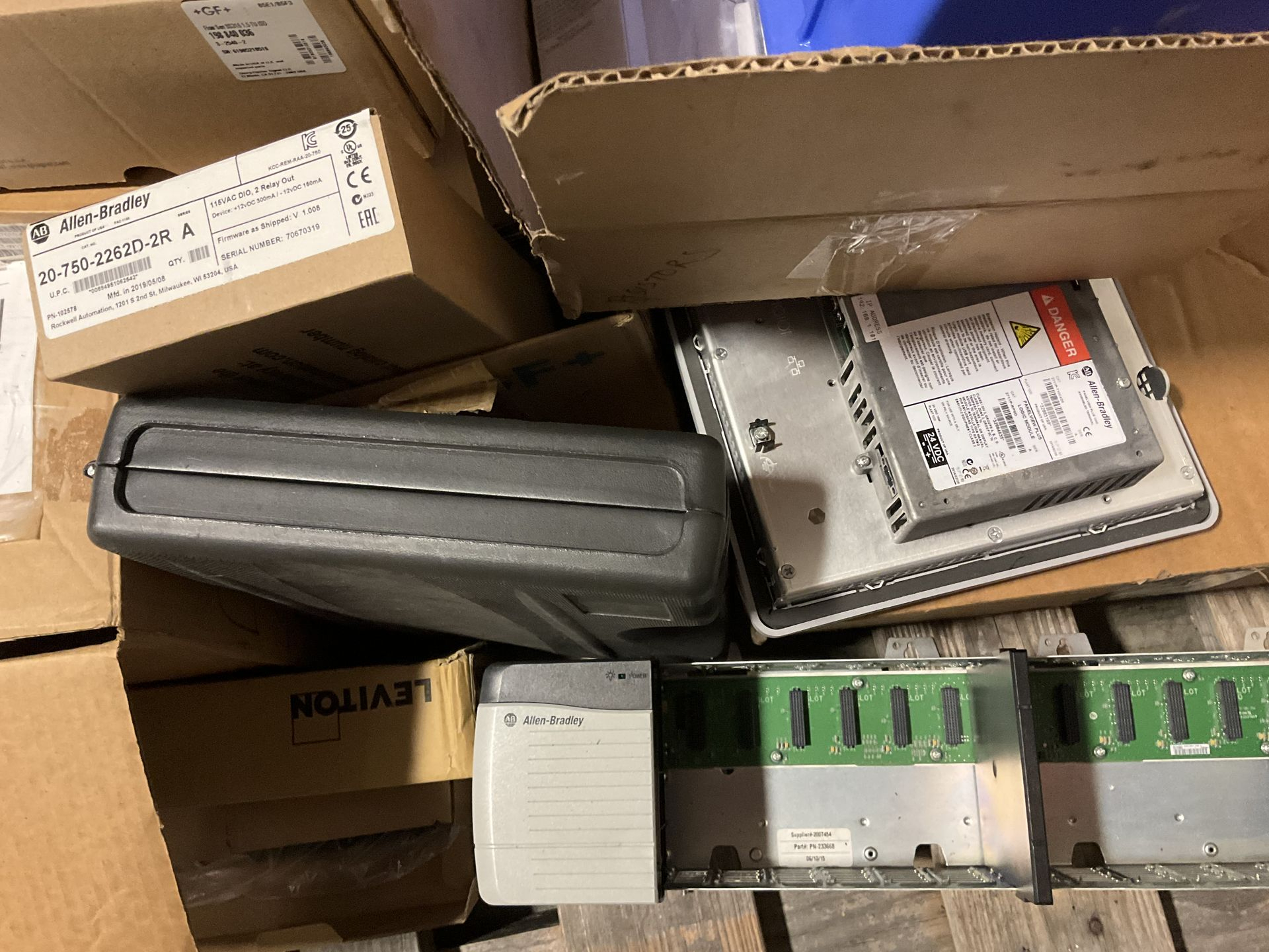 PALLET OF ASSORTED CONTROLS AND MRO
