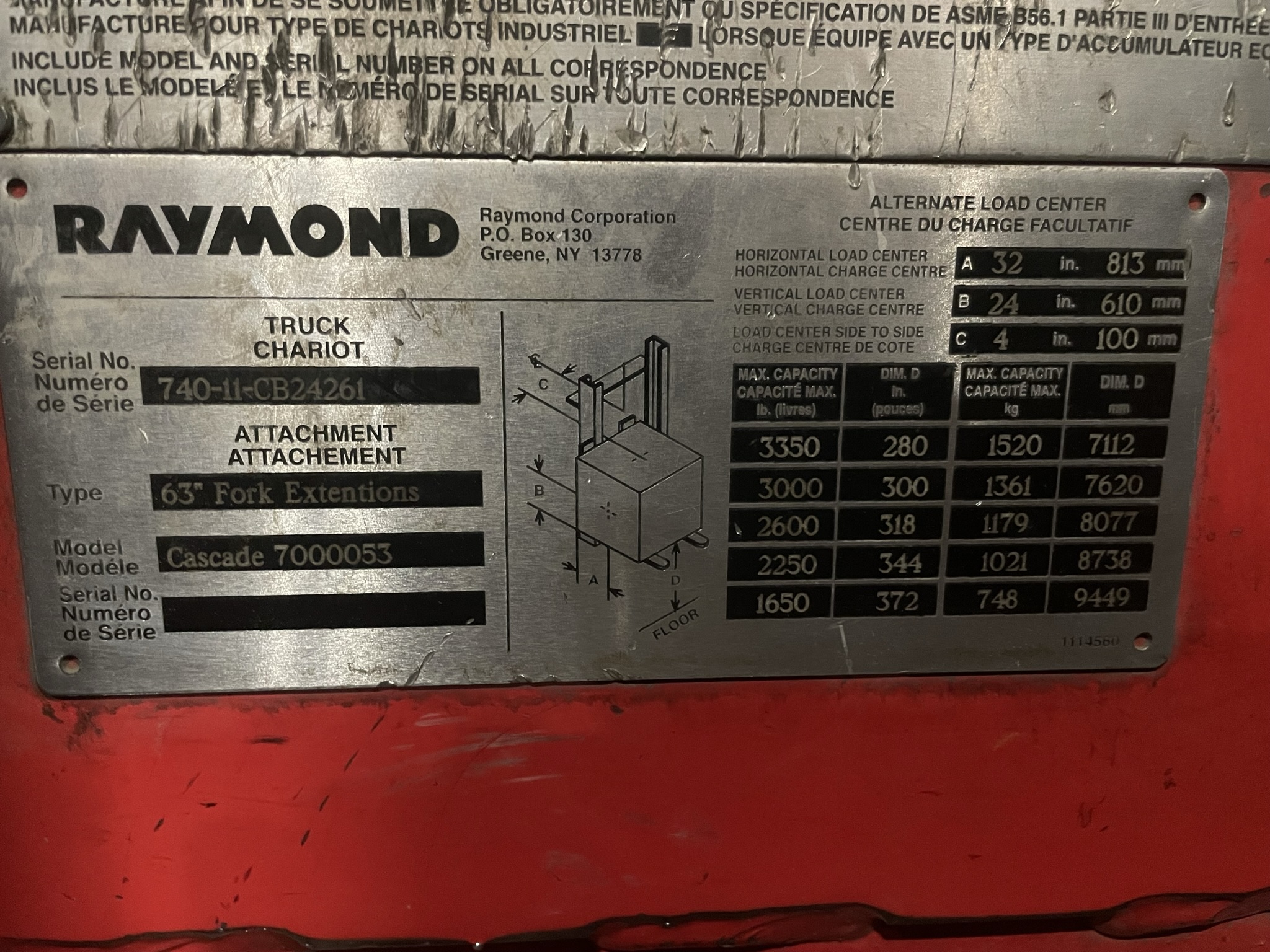 2011 RAYMOND 740 R45TT REACH TRUCK