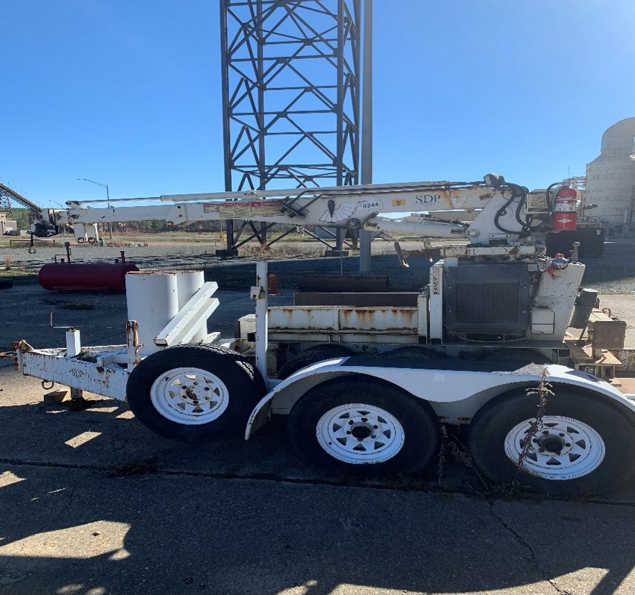 Walk Behind Mini Crane with Trailer