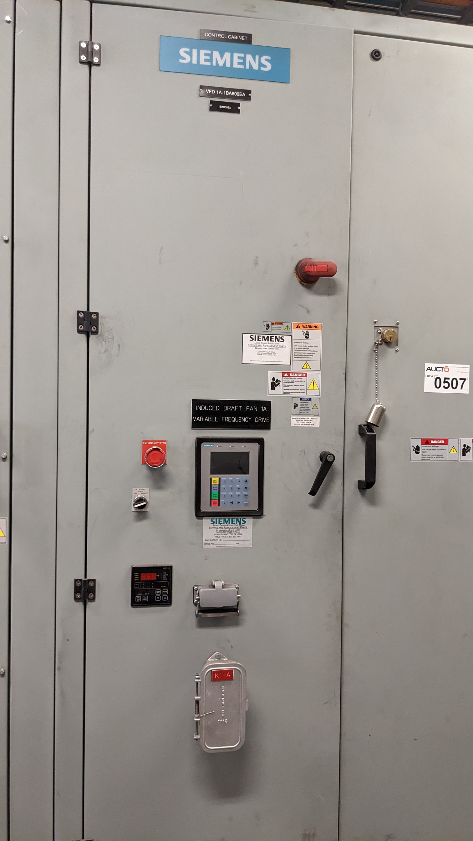 SIEMENS VFD 3 DOOR CONTROL CABINET