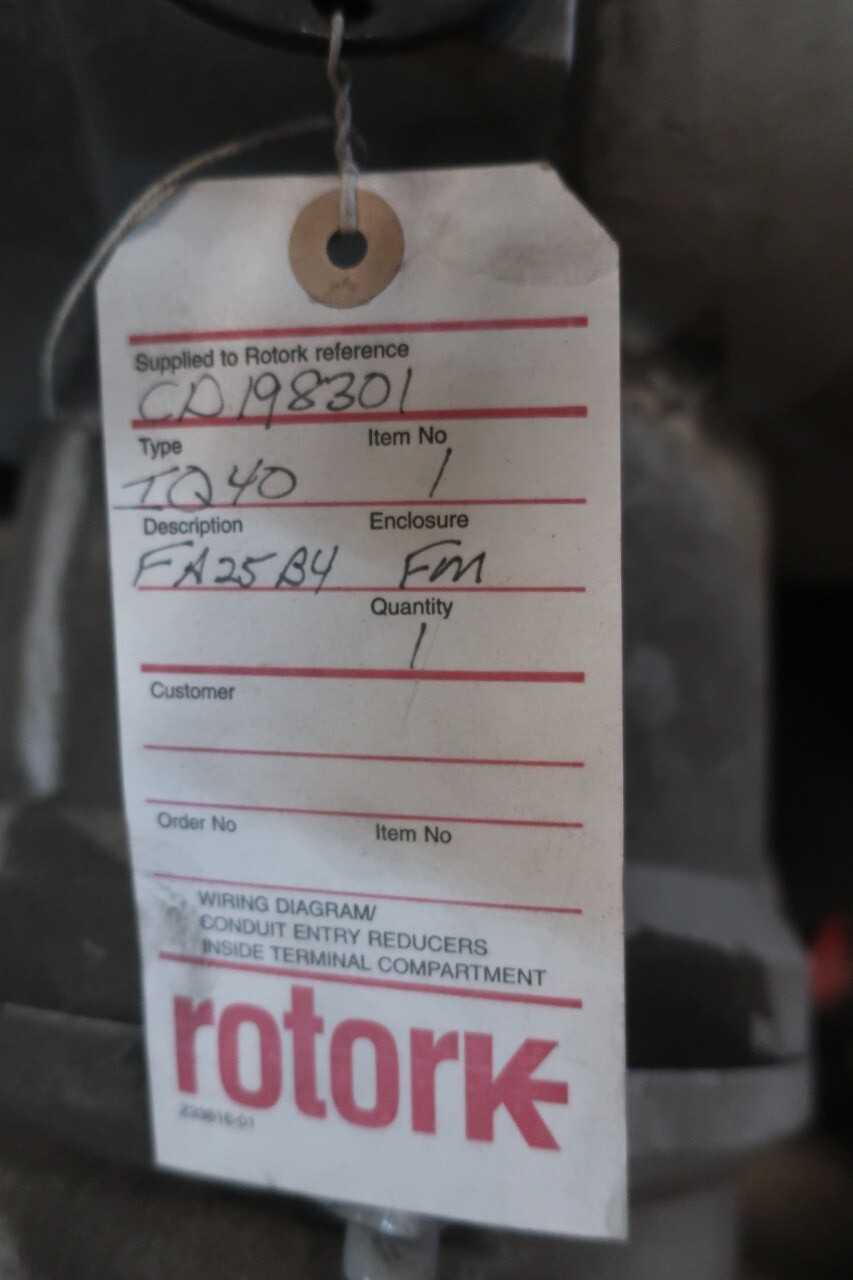 ROTORK IB10 FA25 GEARBOX ACTUATOR For Sale | Aucto