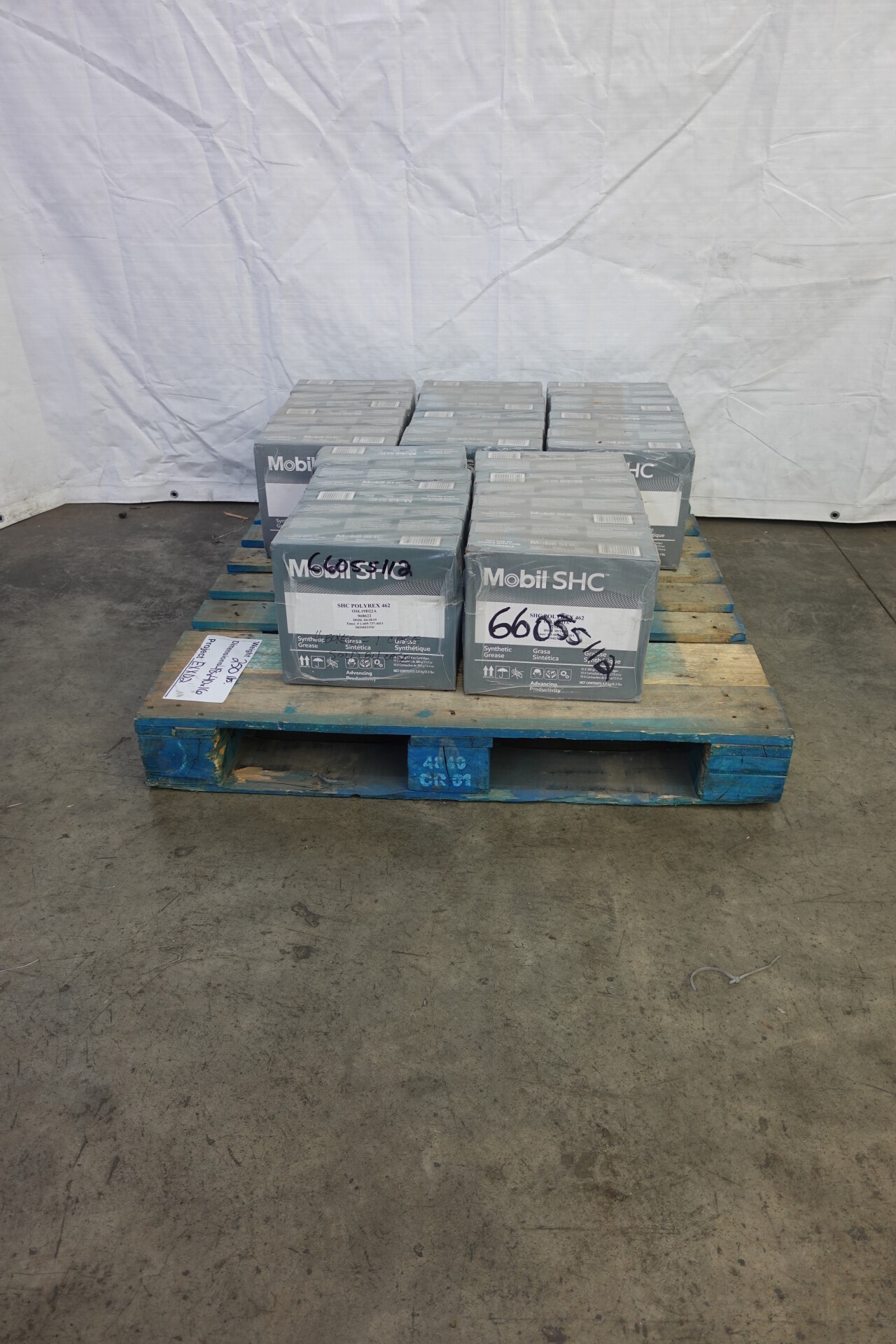 PALLET OF MOBIL SCH POLYREX 462 SYNTHETIC GREASE