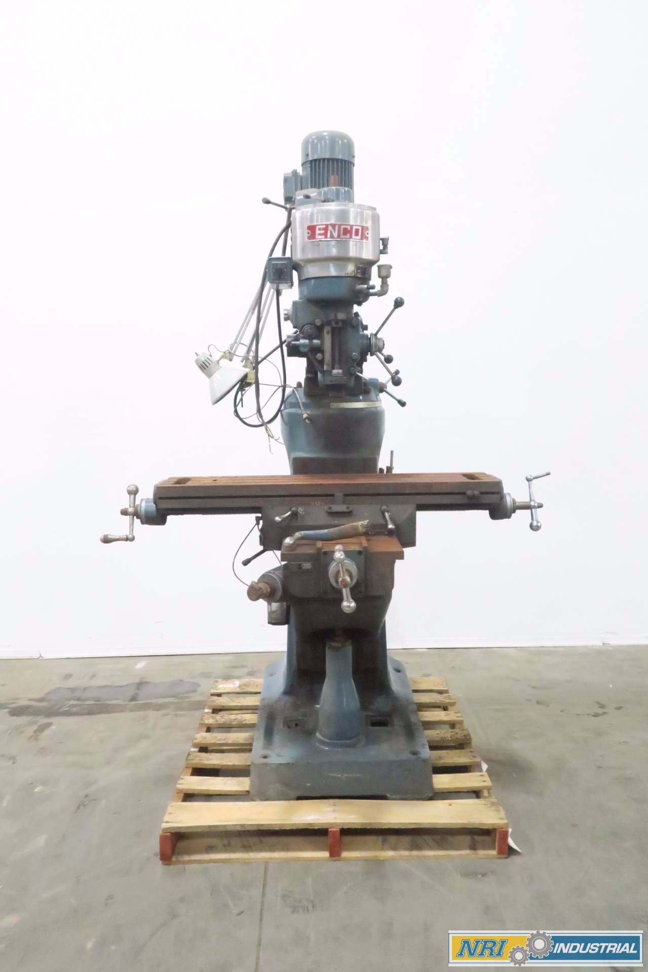 ENCO 100-1527 VERTICAL RADIAL TURRET KNEE MILLING MACHINERY For Sale ...
