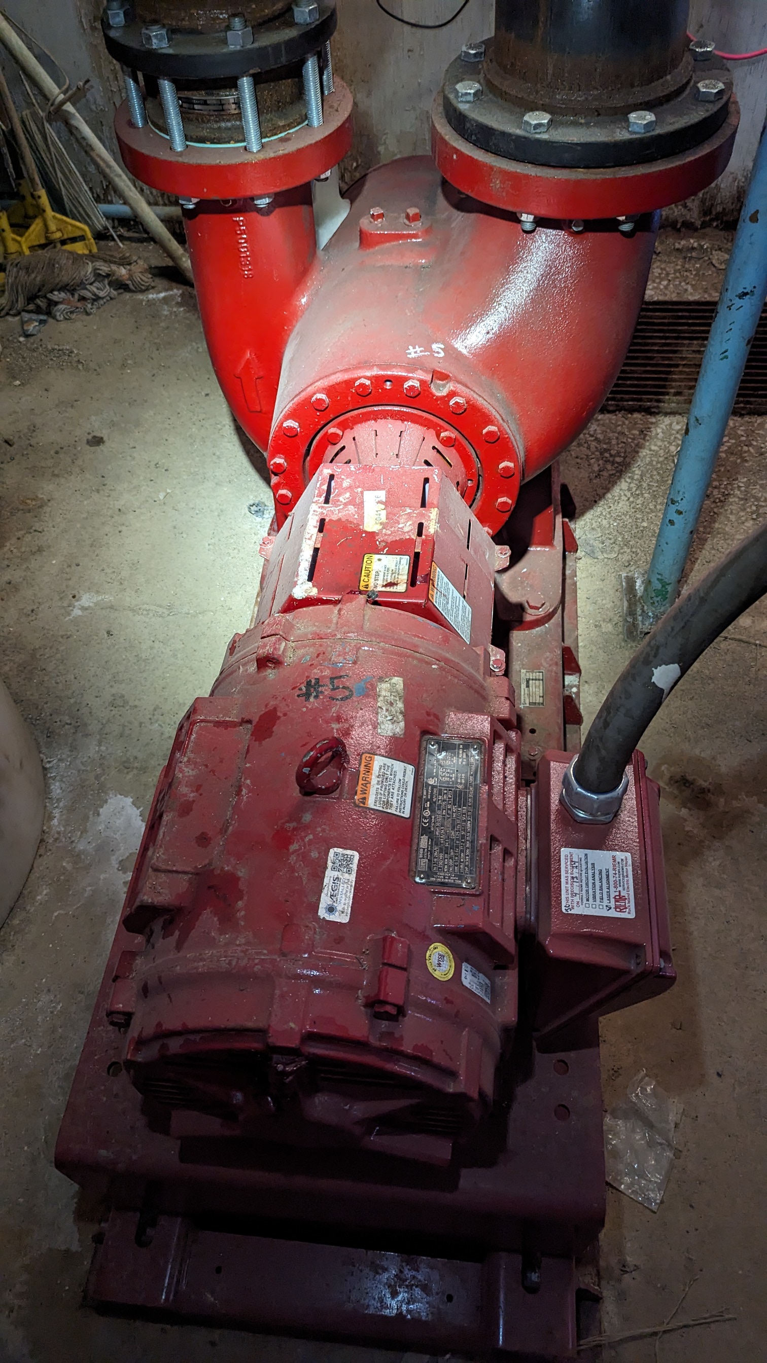 Bulk Lot of Bell & Gossett Circulating Pumps with WEG 30HP Motor - QTY 2