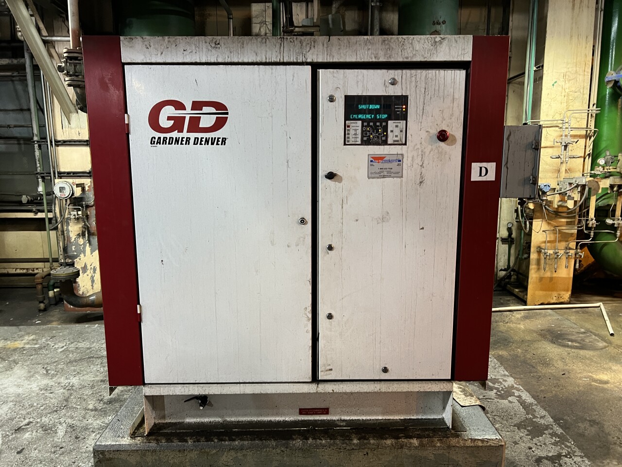 Gardner Denver EBU99C rotary screw air compressor For Sale | Aucto
