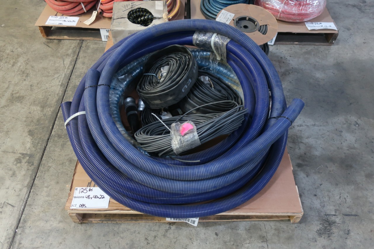 3 PALLETS OF ASSORTED FLEXIBLE HOSES AND TUBING
