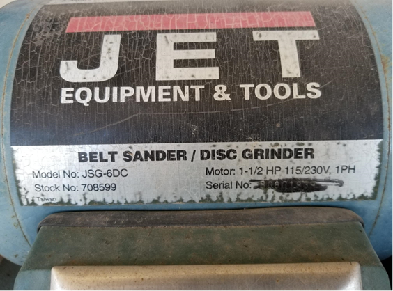 Jet Belt Sander & Disc Grinder