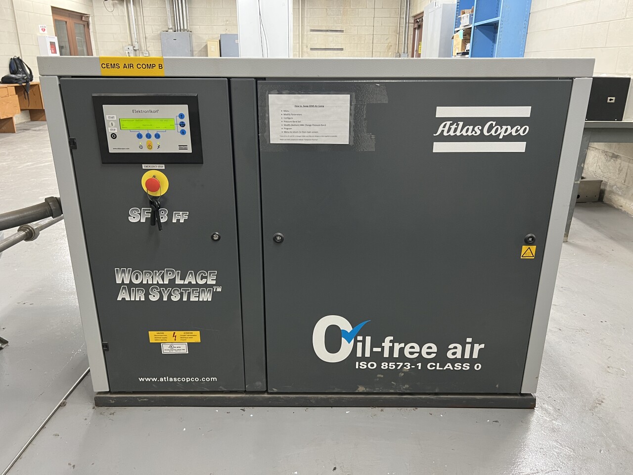 Atlas Copco SF8 rotary scroll air compressor