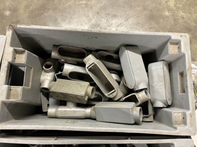 BULK LOT OF ELECTRICAL FITTINGS, RESISTORS, DANFOSS VFD, PVC FLEX ...