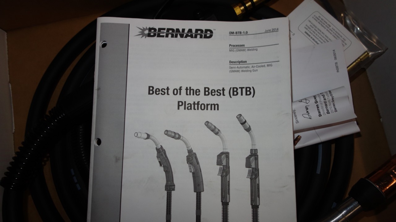 BERNARD Q3015AE8XMC 300 AMP 15 FT MIG WELDING GUN