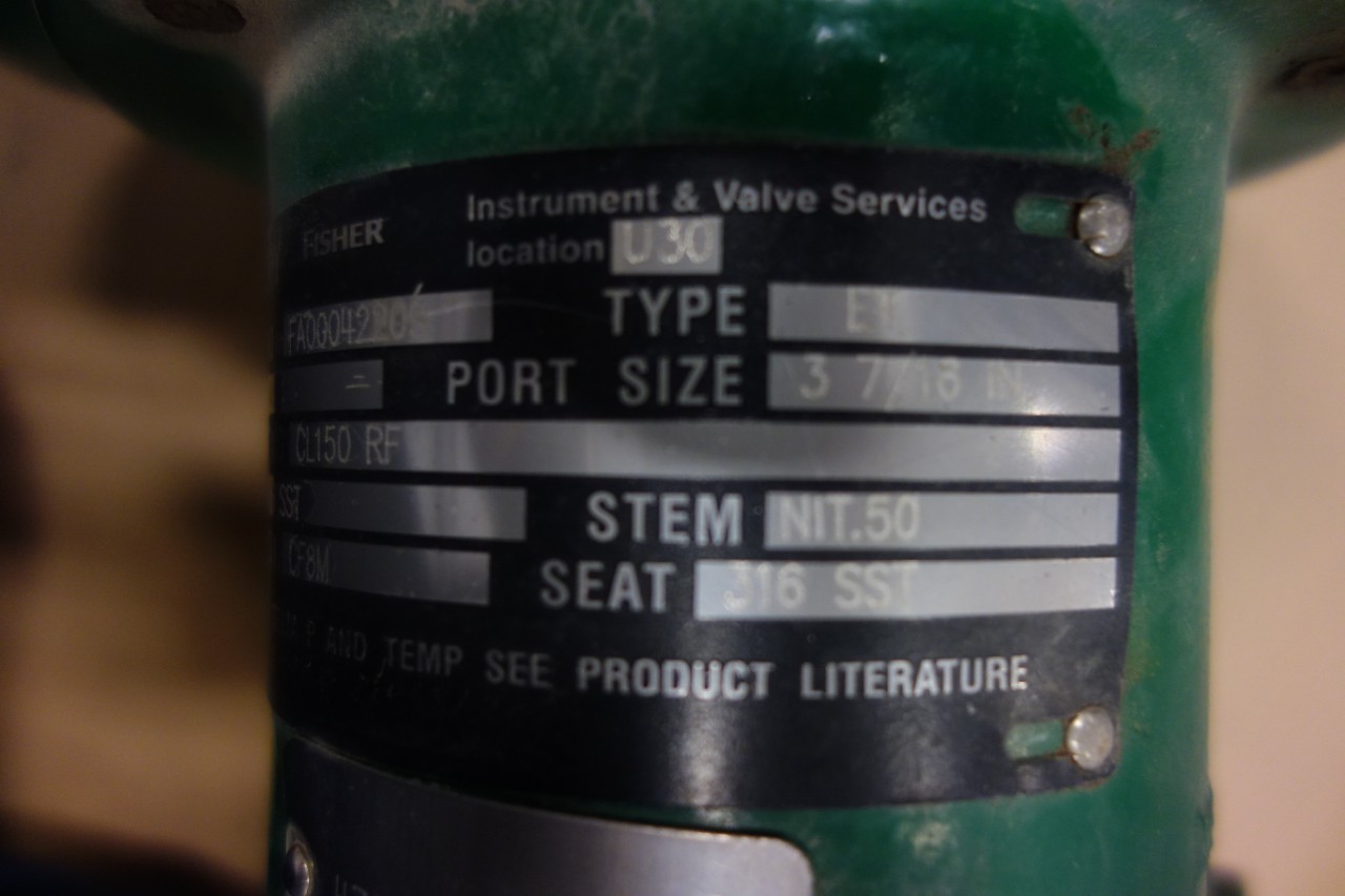 FISHER DIAPHRAGM CONTROL VALVE 657/ET For Sale | Aucto