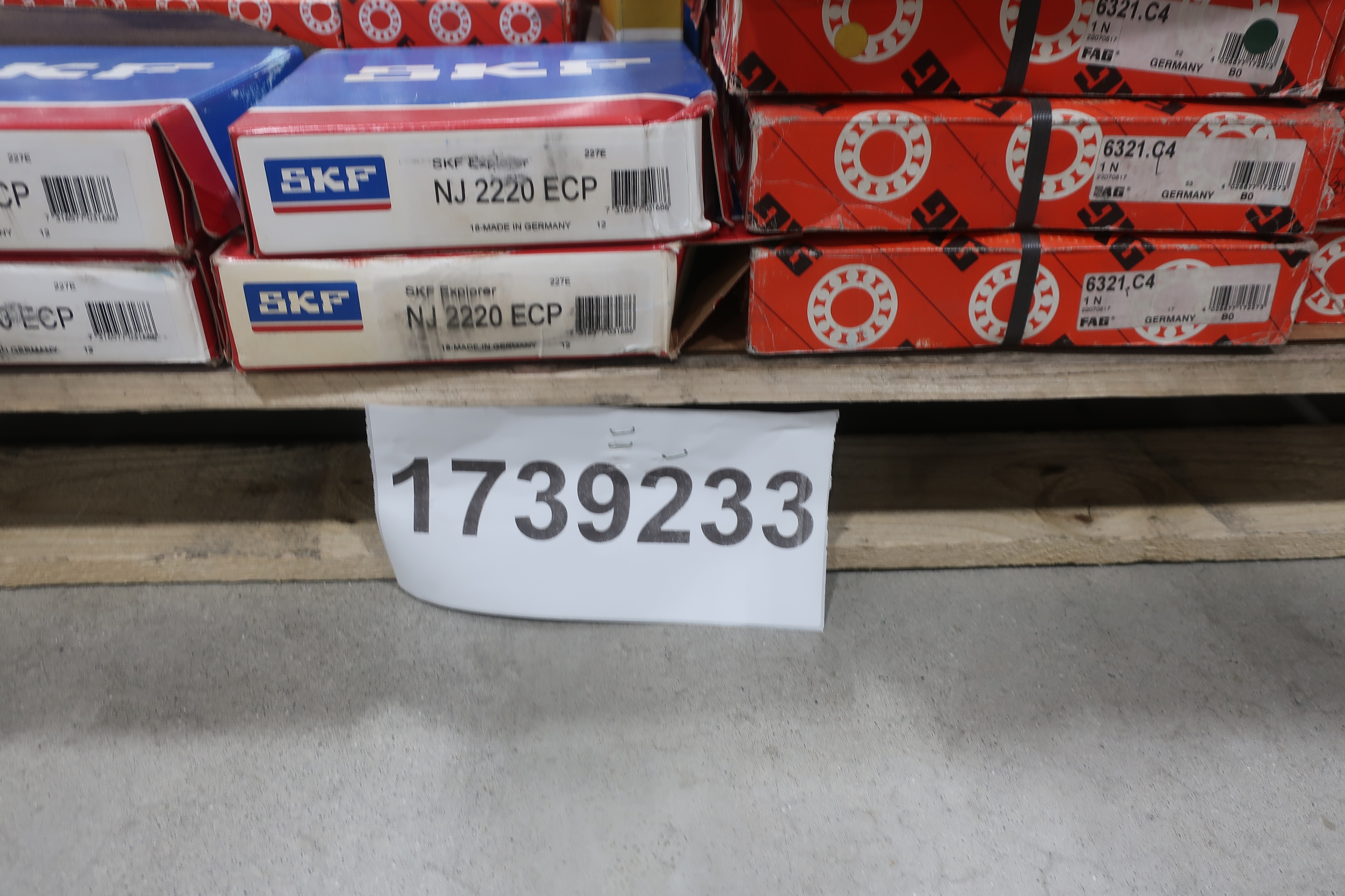 SKU 1739233 - PALLET OF ASSORTED BEARINGS, FAG, SKF, RHP For Sale | Aucto