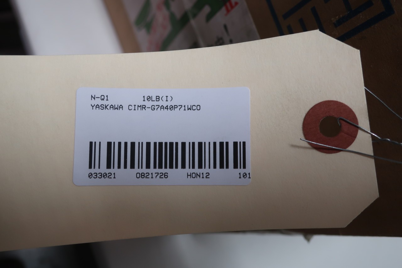 YASKAWA CIMR-G7A40P71WCO VARISPEED G7 480V-AC VFD