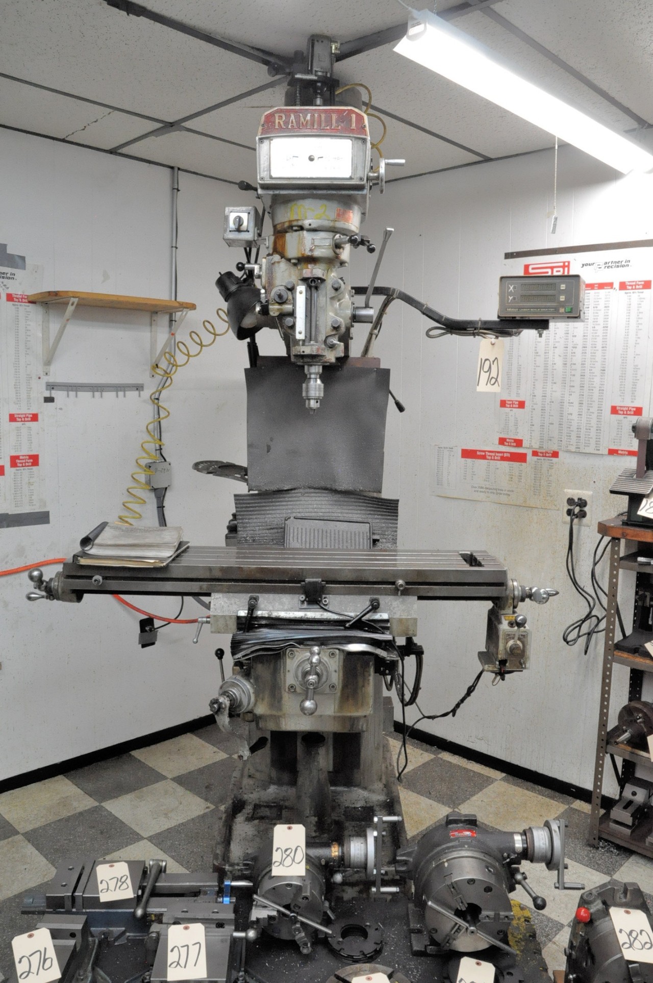 Ramill Model 1, 3-HP Variable Speed Vertical Milling Machine, S/n 60782 ...