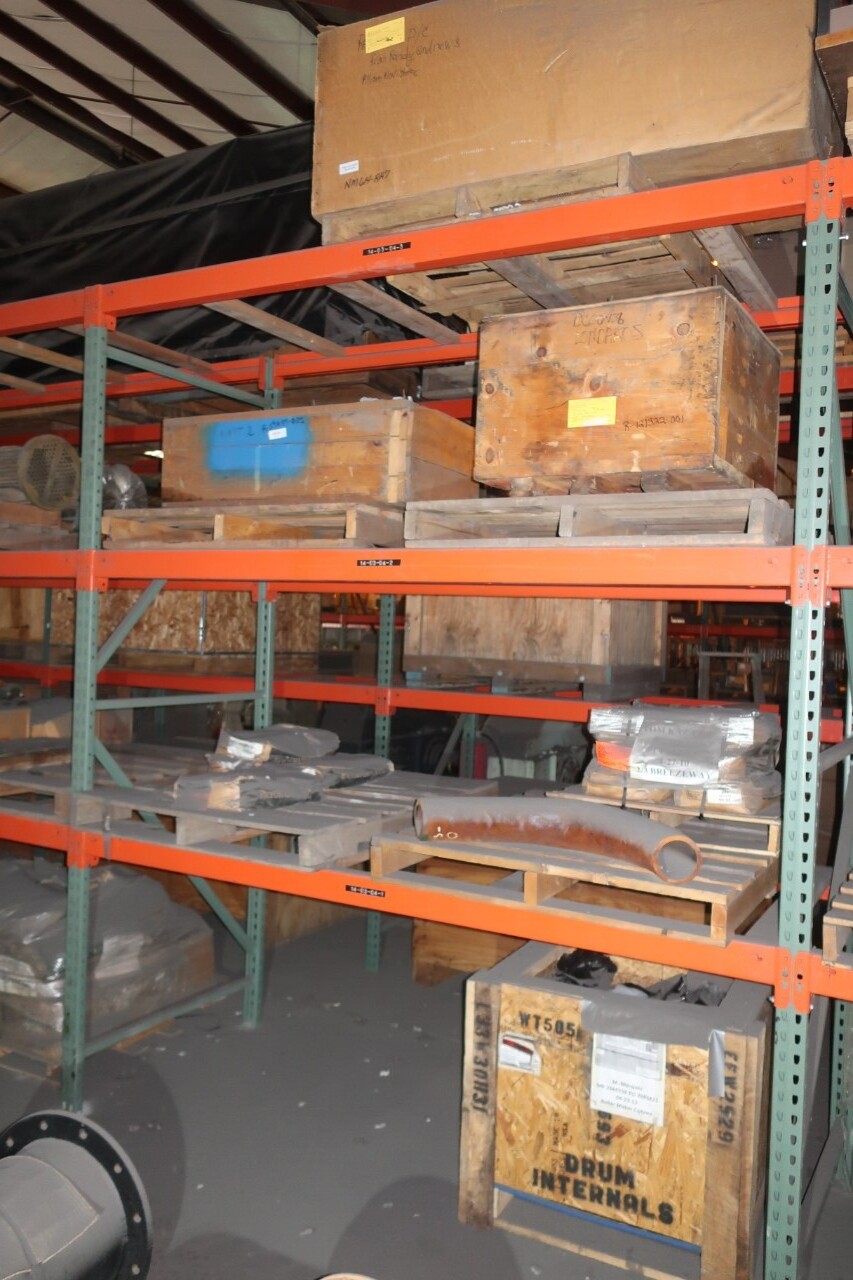 CONTENTS OF 5X SECTIONS OF PALLET RACKING (EXCLUDES PALLETS OF ...
