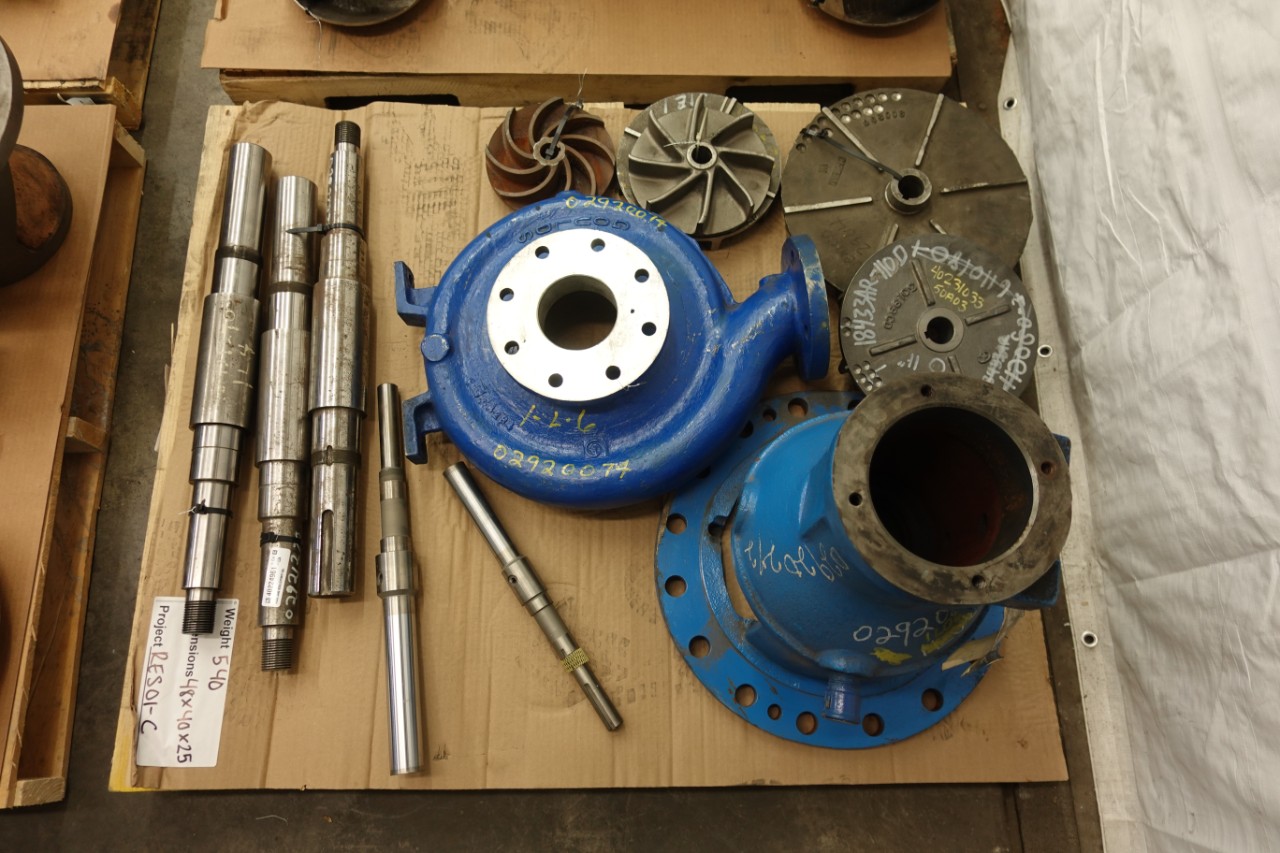 4 PALLETS OF ASSORTED PUMPS AND PUMP PARTS