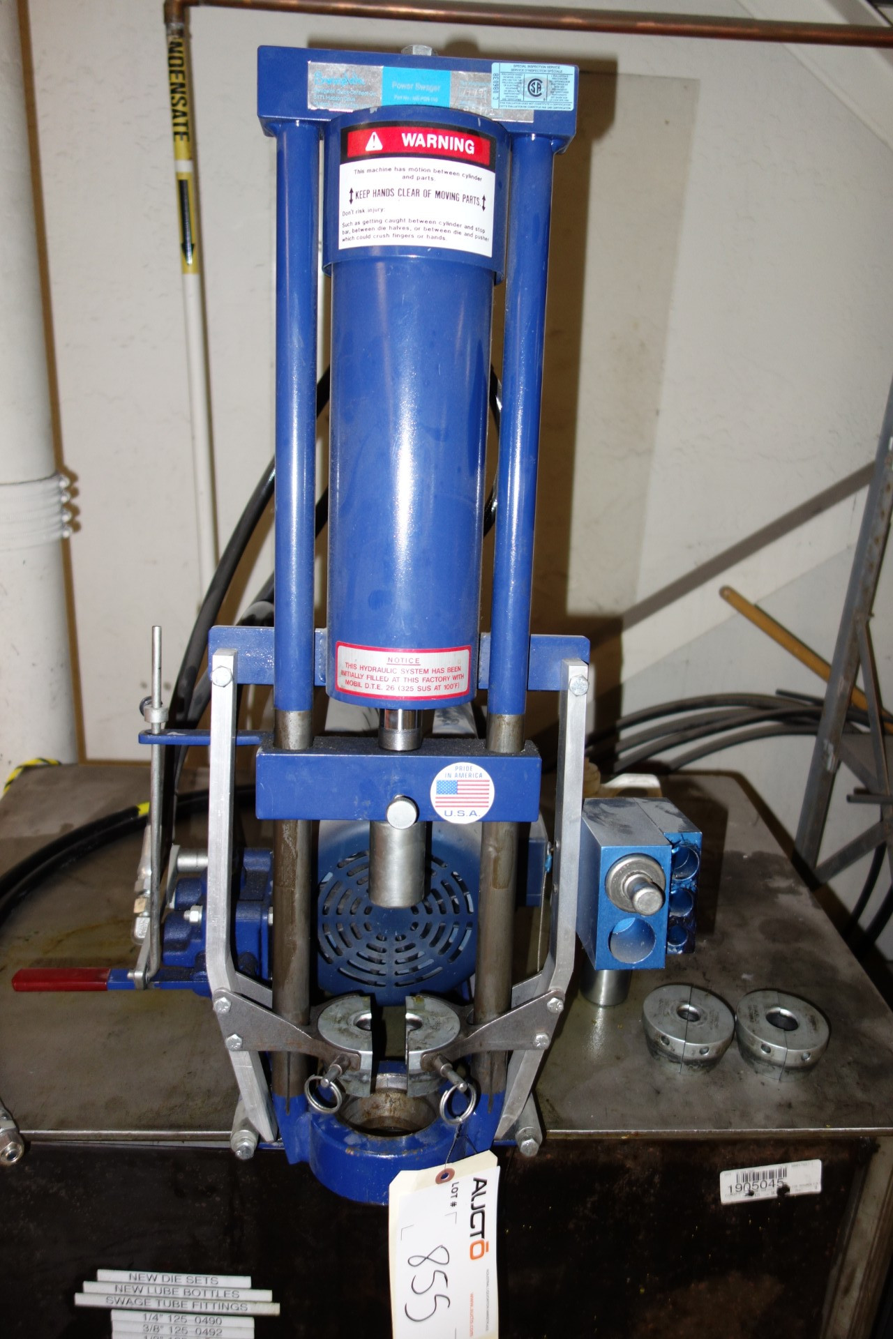 Swagelok MS-PSR-110 Power Swager with Work Table, Contents, and Tubing