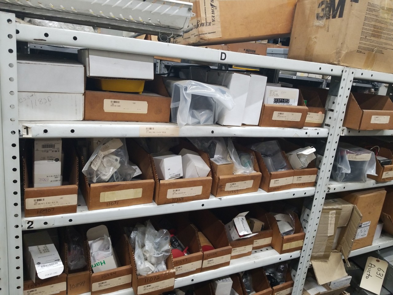 CONTENTS OF 3 SHELVES MRO , ELECTRICAL SWITCHES, PUSH BUTTONS For Sale ...