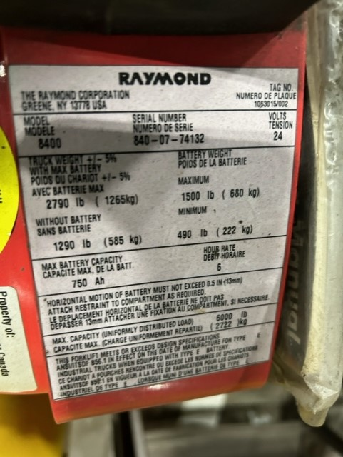 2007 Raymond 8400 Pallet Lift For Sale | Aucto