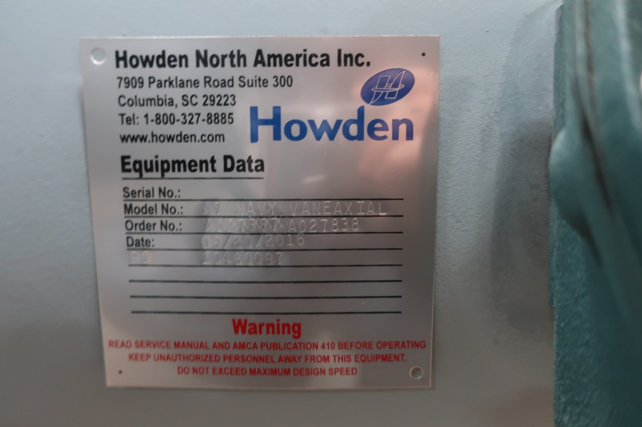 HOWDEN BUFFALO VANE AXIA FAN