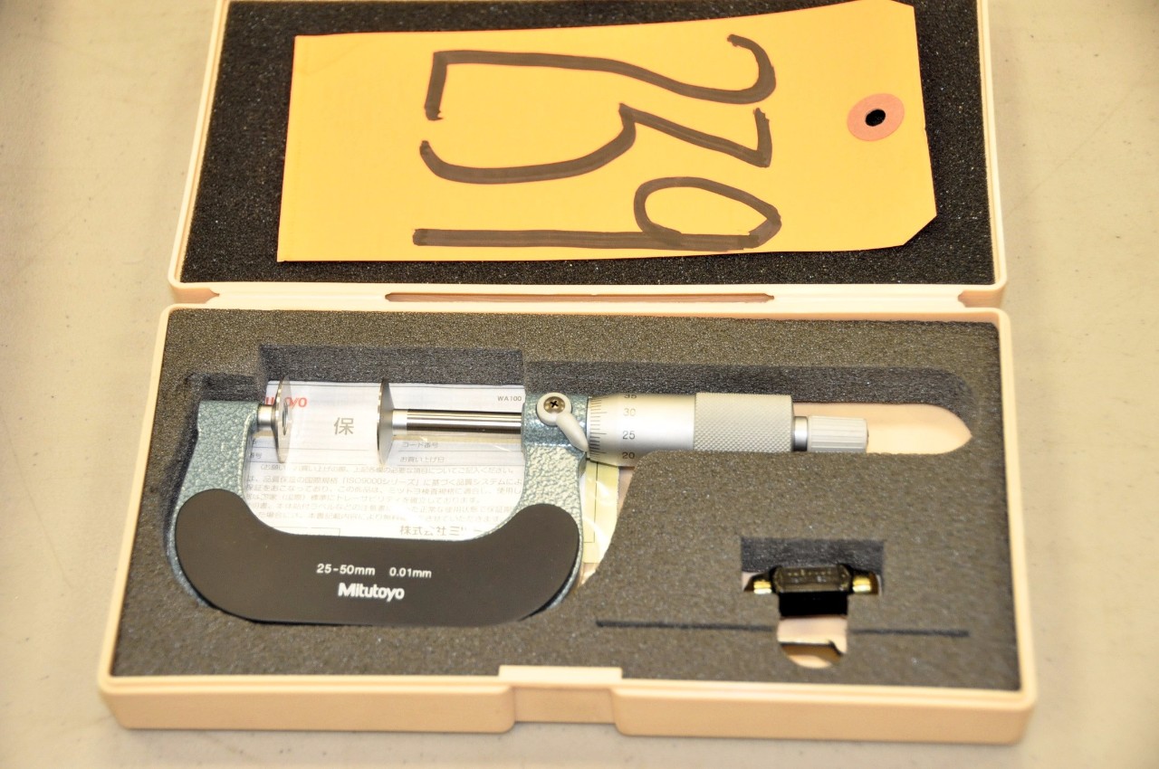 MITUTOYO 25 - 50mm Flange Type Micrometer For Sale | Aucto
