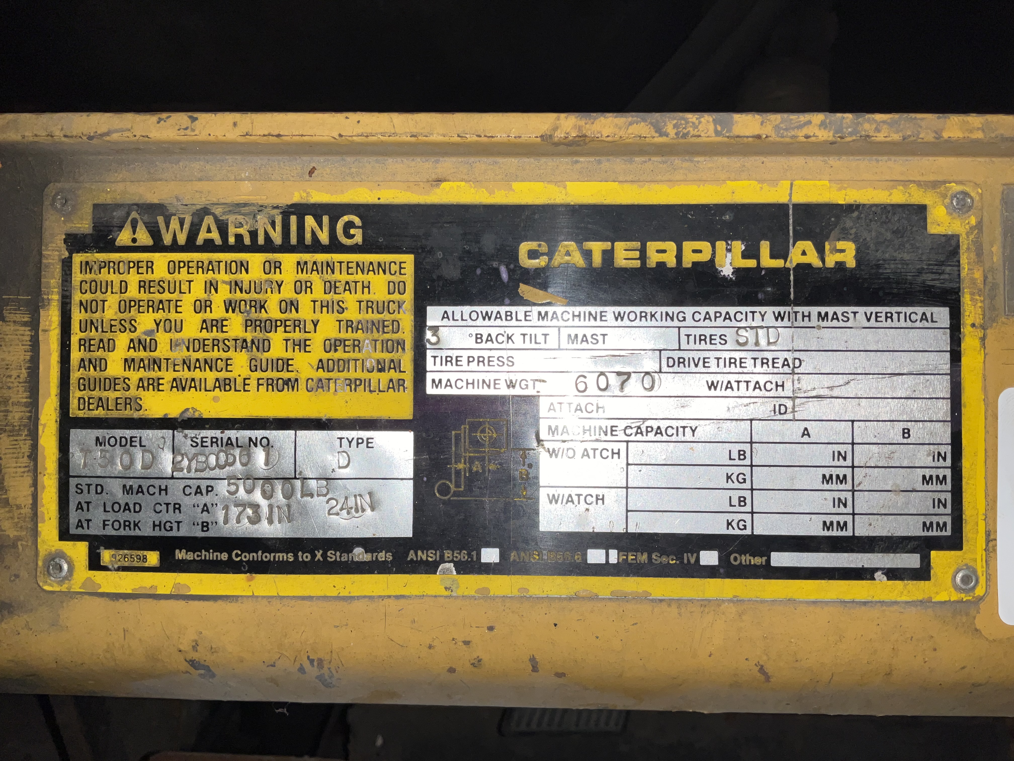CATERPILLAR T50D SIT-DOWN FORKLIFT For Sale | Aucto