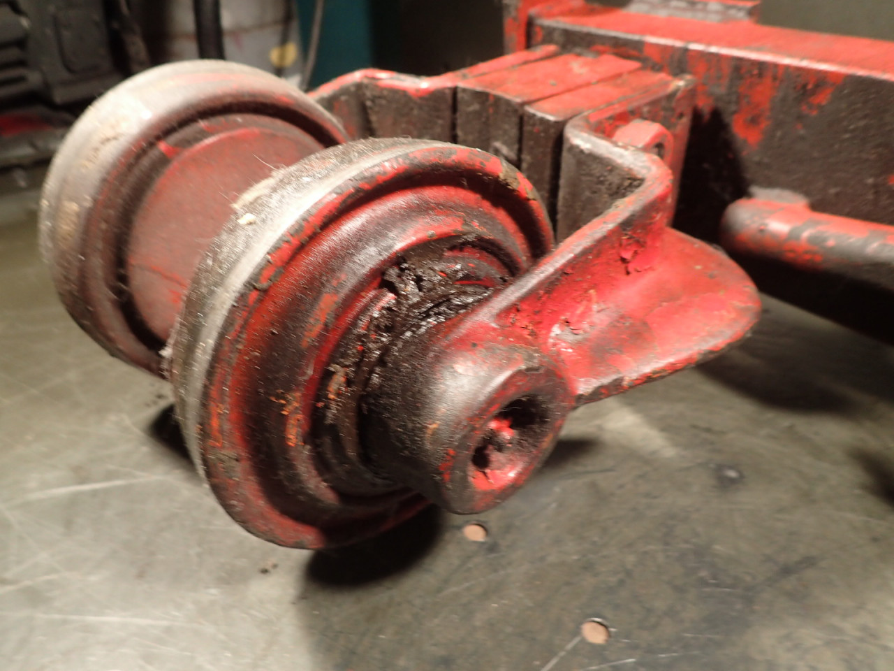 Heavy Duty 4" I-Beam Crane Hoist Spanner Trolley: 16-1/2" Center to Center