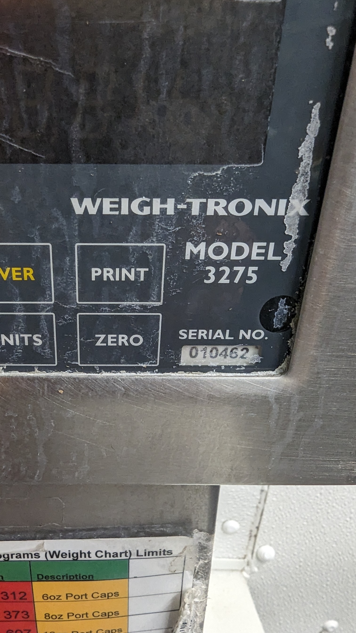 Bulk Lot of Weigh-Tronix 3275, 115 VAC Scales - QTY 2