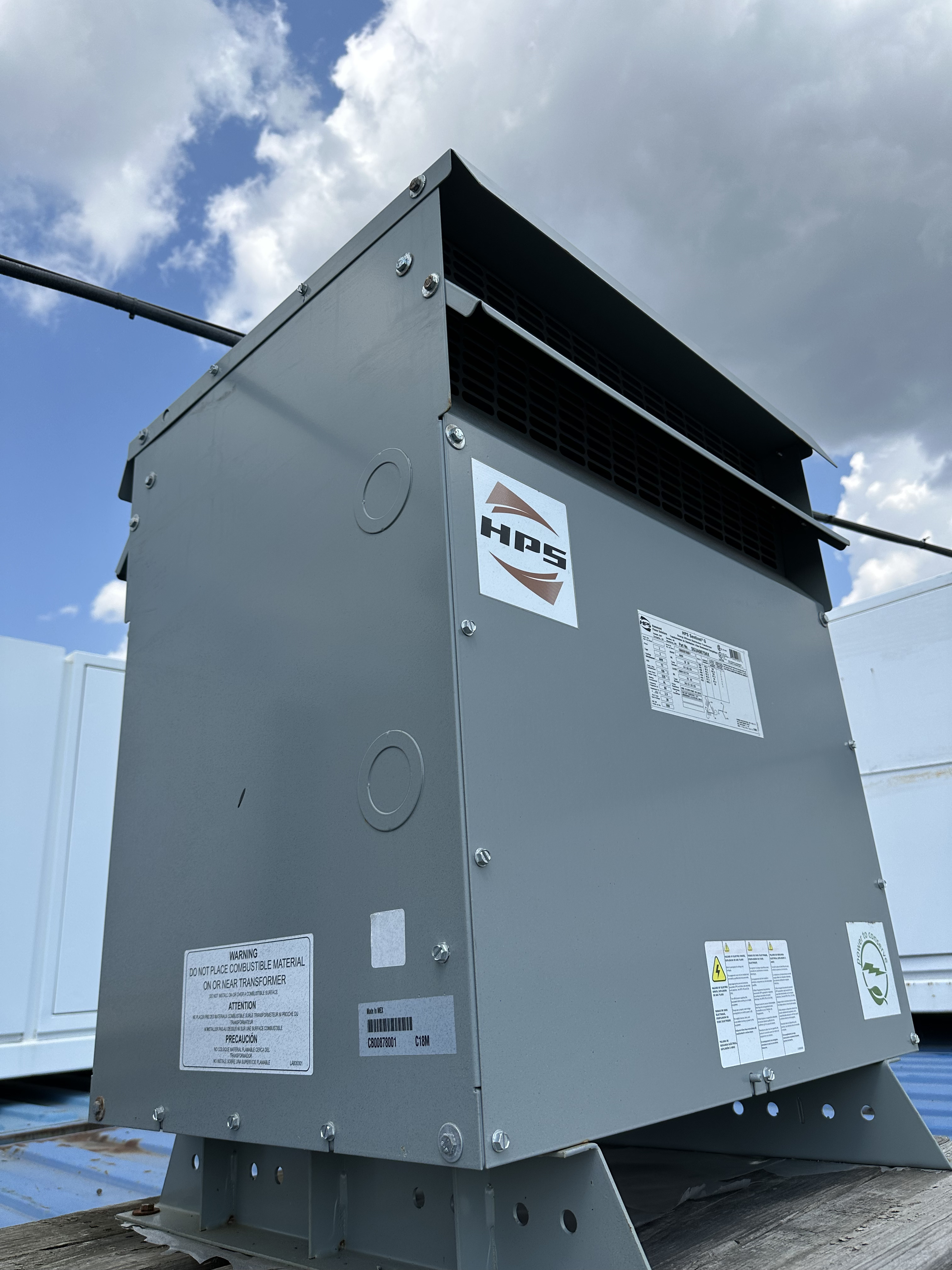 HAMMOND POWER SOLUTIONS 75 KVA TRANSFORMER